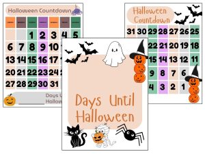 4 Free Printable Halloween Countdown Activities