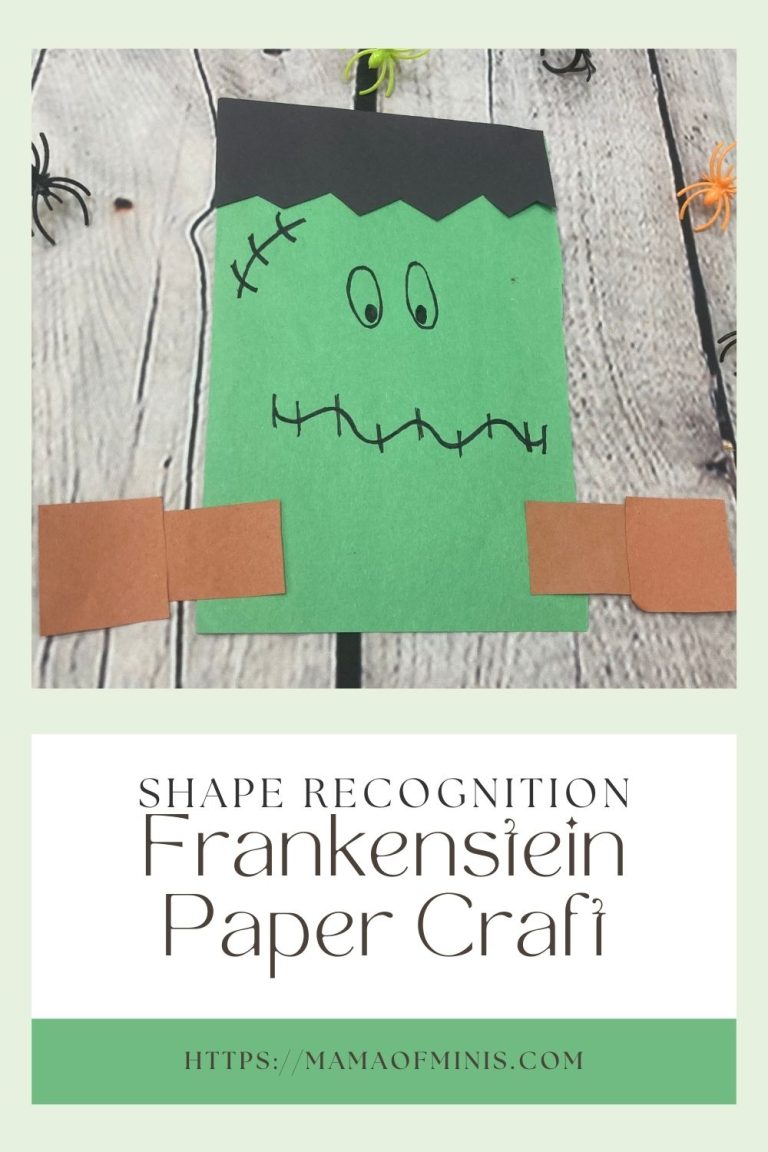 Cute Construction Paper Frankenstein Craft for Kids