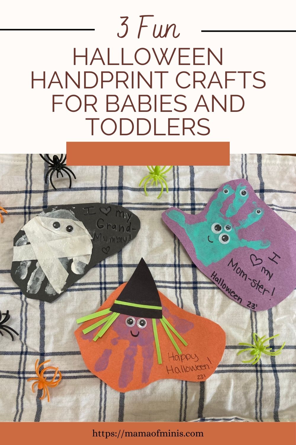 3 Fun Halloween Handprint Art Crafts for Babies and Toddlers