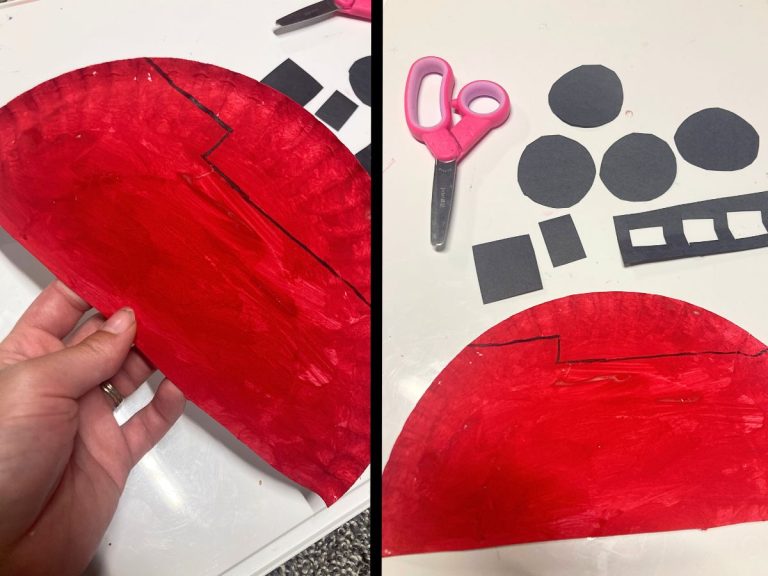 Paper Plate Fire Truck Craft for Preschool and Kindergarten