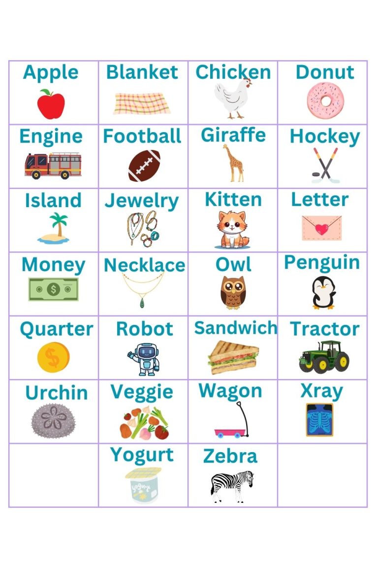 Long and Comprehensive 2 Syllable Words List