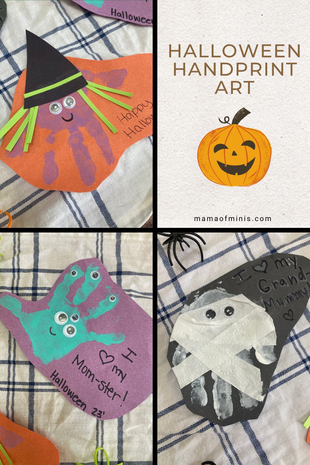 3 Fun Halloween Handprint Art Crafts for Babies and Toddlers