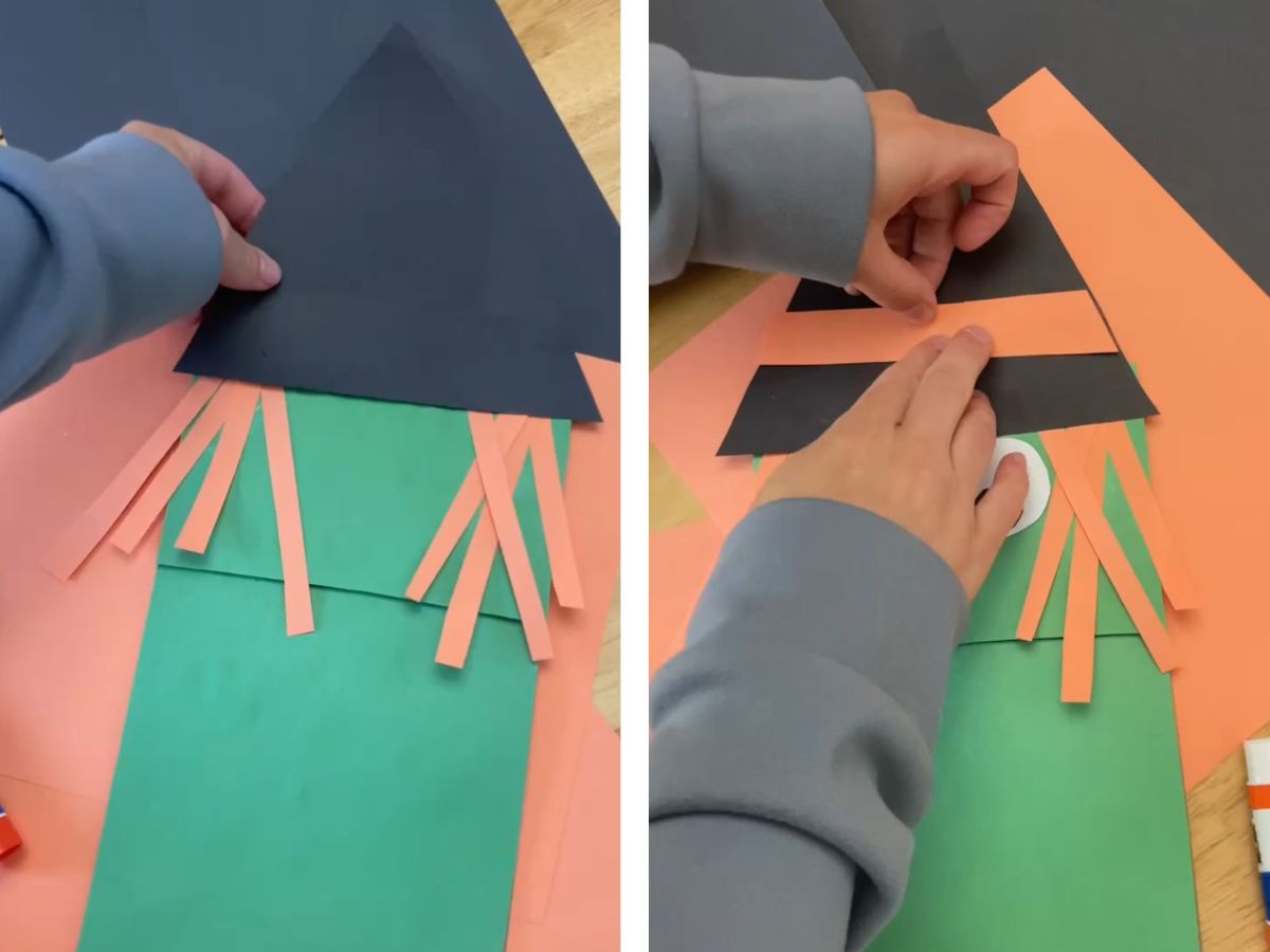 Cute Paper Bag Halloween Witch Craft for Kids