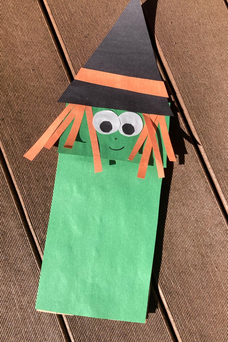 Cute Paper Bag Halloween Witch Craft for Kids