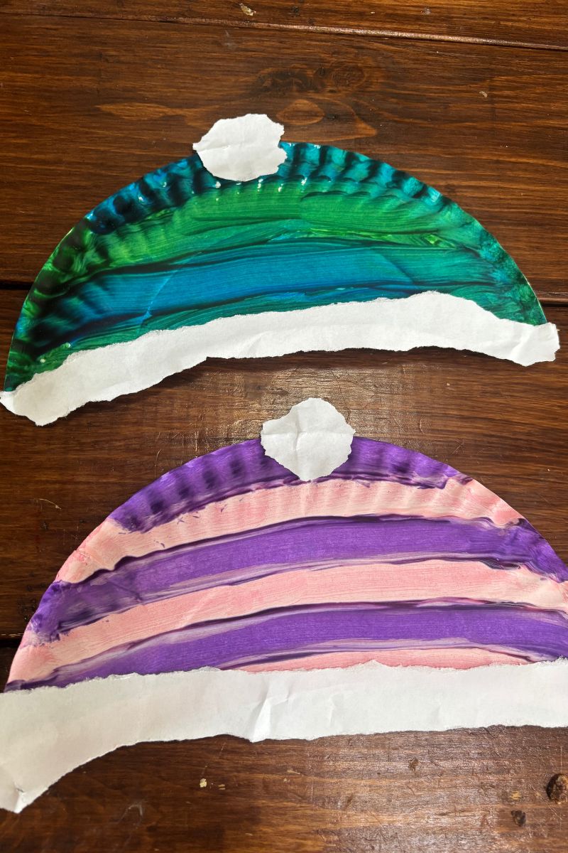 Paper Plate Winter Hat Craft for Kids