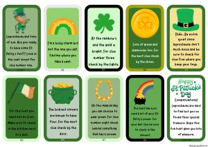 St. Patricks Day Scavenger Hunt Free Printable