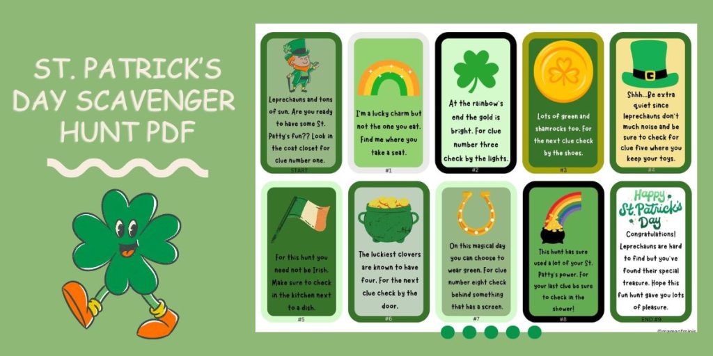 St. Patricks Day Scavenger Hunt Free Printable