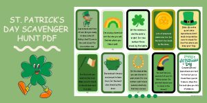 St. Patricks Day Scavenger Hunt Free Printable