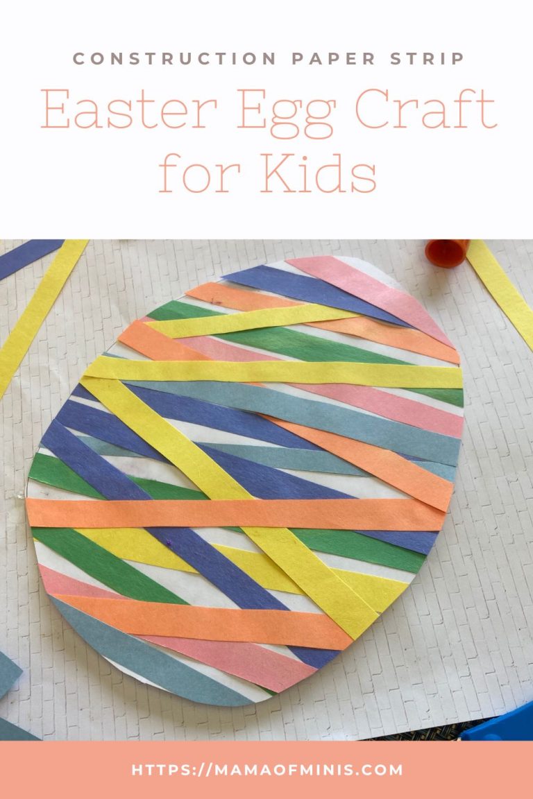 Paper Strip Easter Egg Craft for Kids
