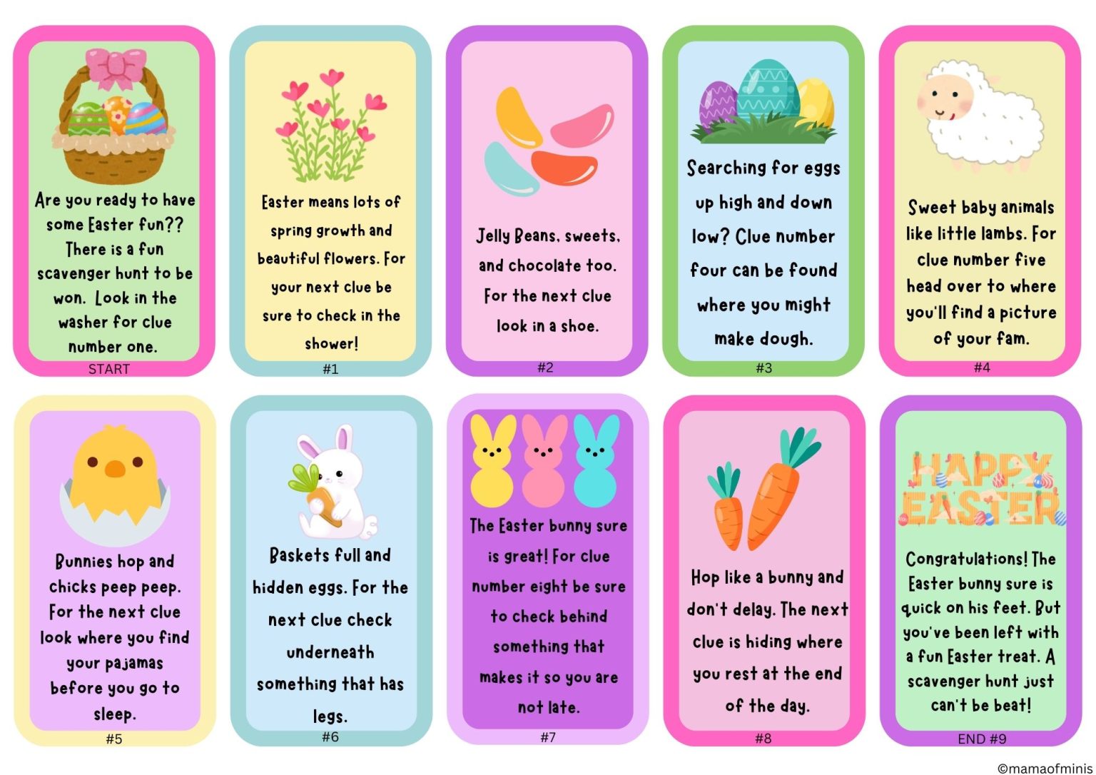 Free Easter Scavenger Hunt Printable PDF