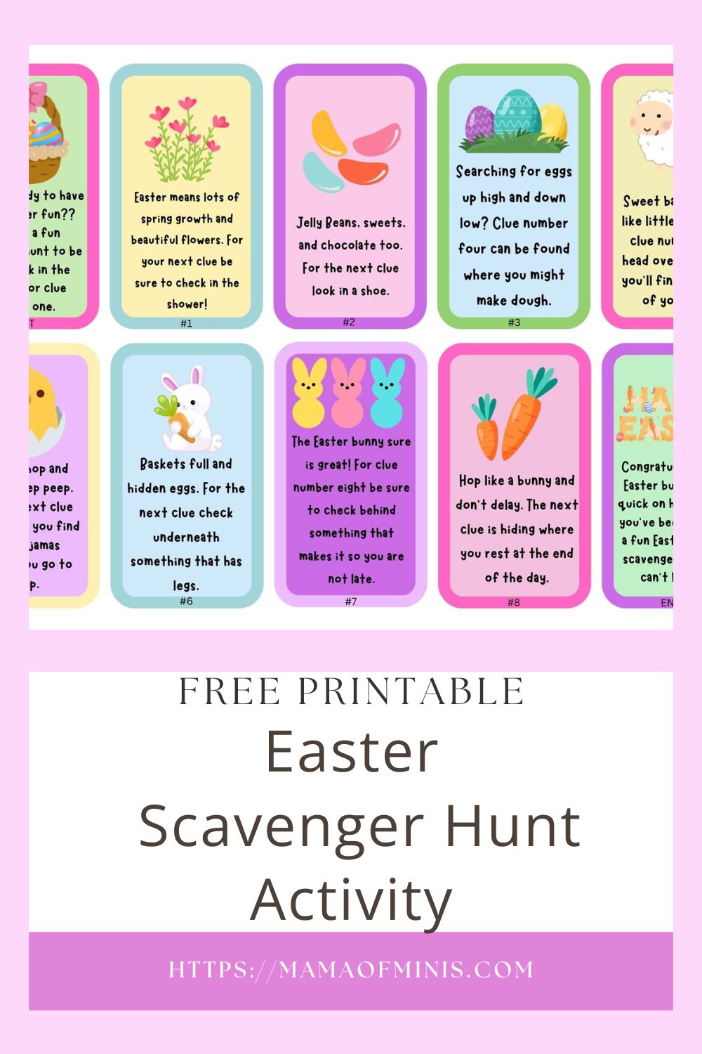 Free Easter Scavenger Hunt Printable PDF