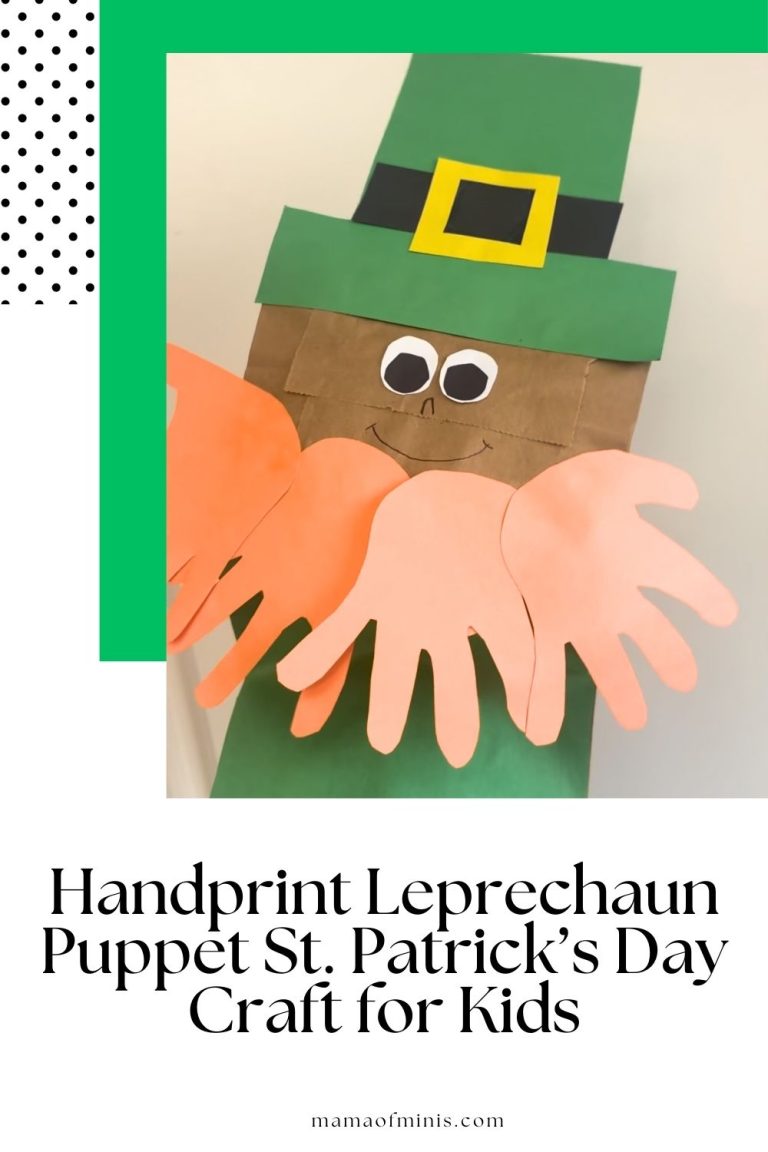 Paper Bag Leprechaun Puppet Craft for Preschool