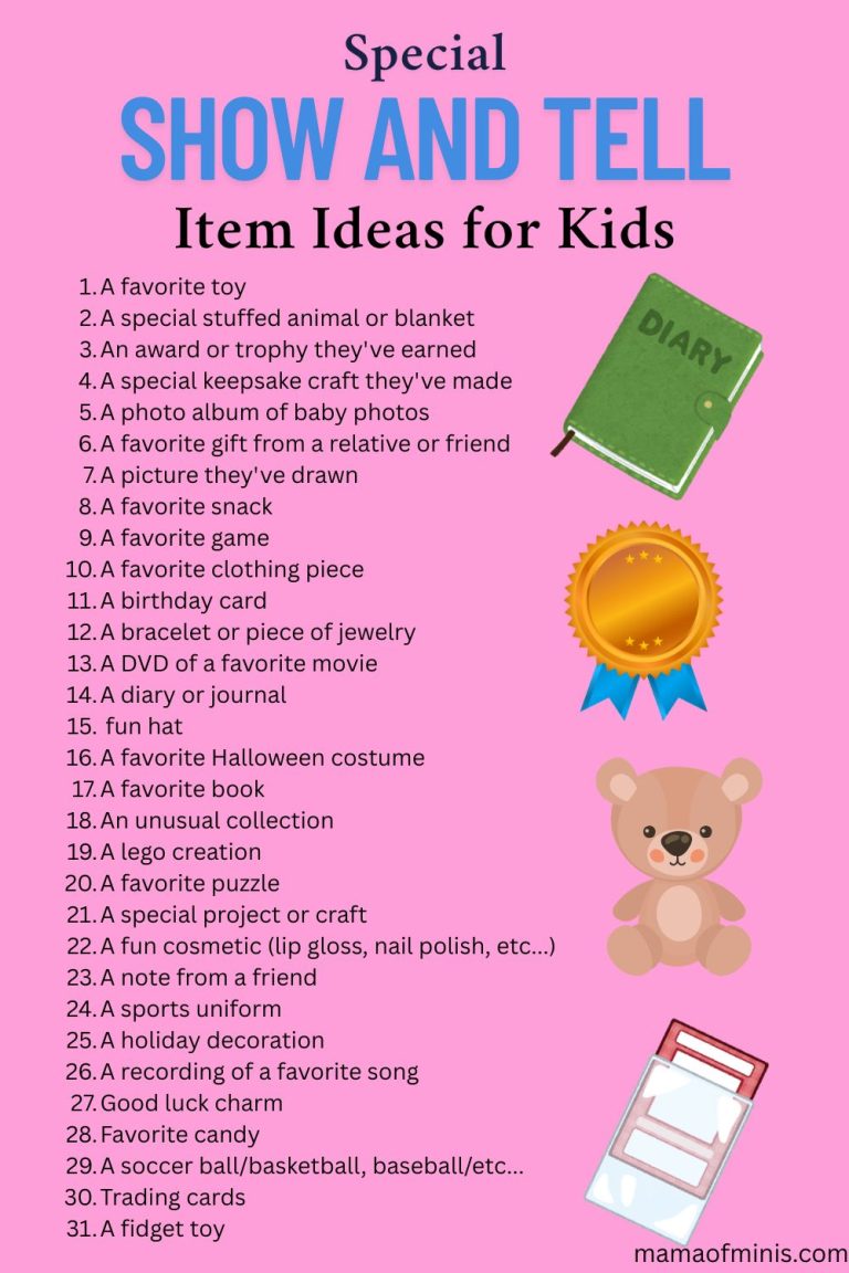 70+ Special School Show and Tell Ideas for Kids