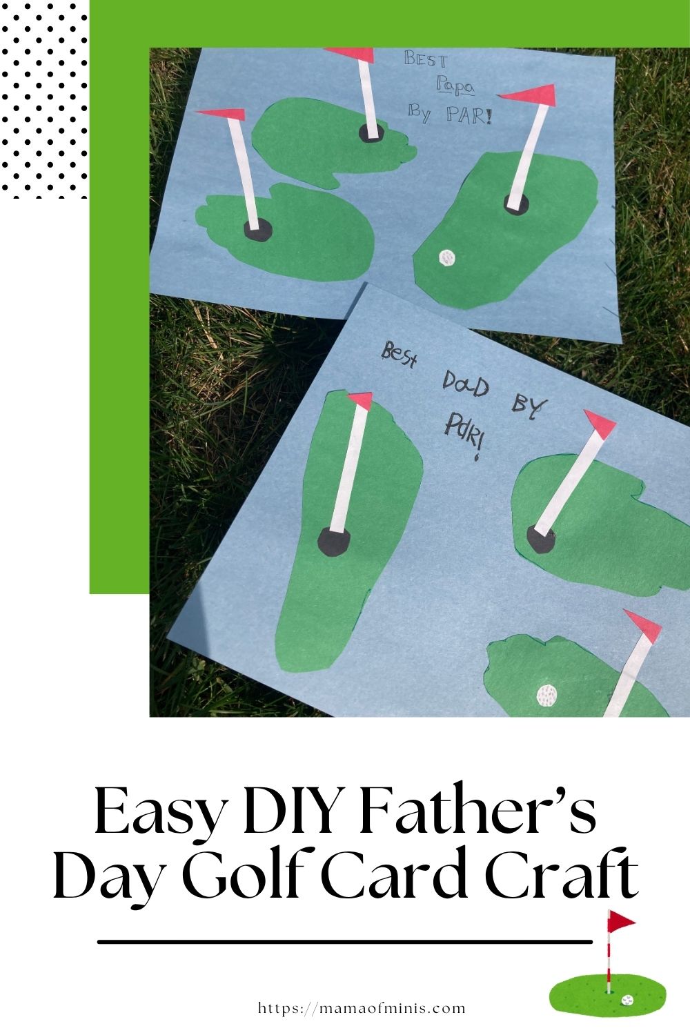 DIY Father's Day Golf Card Craft for Kids