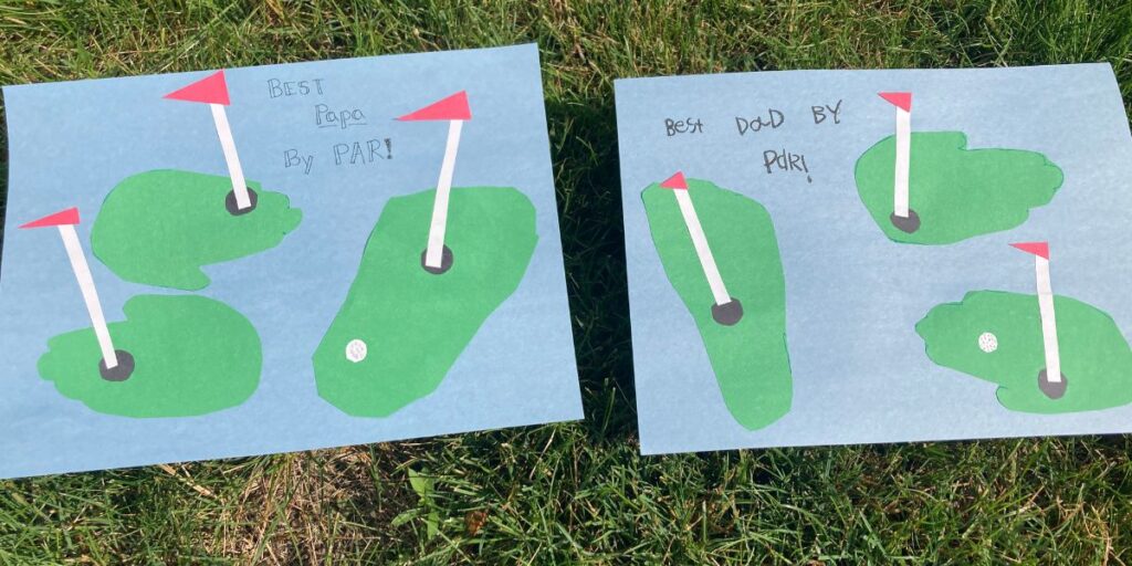 DIY Father's Day Golf Card Craft for Kids