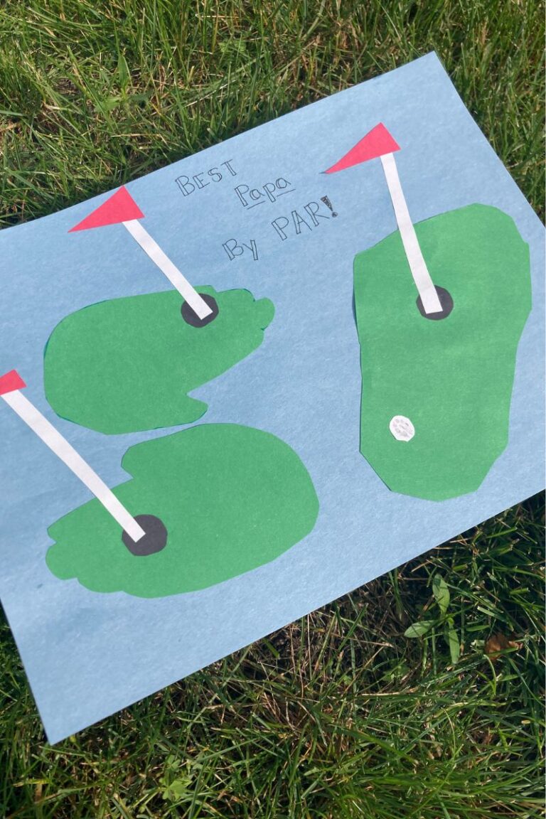 DIY Father's Day Golf Card Craft for Kids