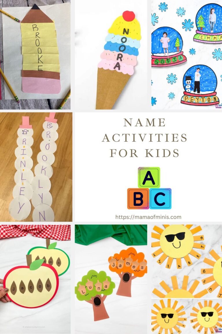 12 Fun Name Activities and Crafts for Preschoolers