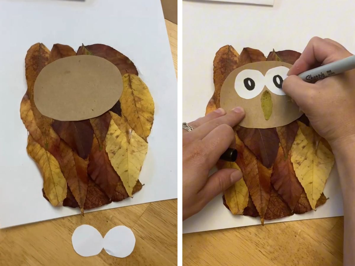 Leafy Fall Owl Craft For Kids